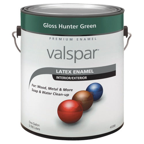 Valspar 65096 Latex Enamel Gloss Hunter Green Galon – Toolbox Supply
