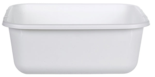 Rubbermaid 2951-AR-WHT Microban Plastic Rectangular Dishpan, White, 11 ...