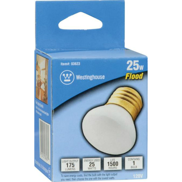 Westinghouse 03623 Incandescent R14 Flood Light Bulb, 25W, 120V ...