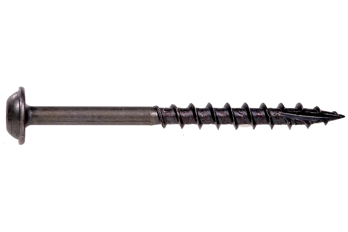 Hillman 8542171 Round-Head Pocket Hole Screw, Coarse Thread, #8 x 2-1 ...