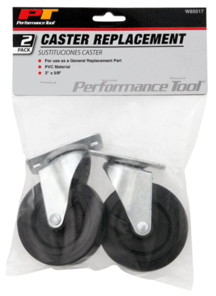 Performance Tool W85017 PVC Creeper Replacement Caster, 3" x 5/8", 2-P ...