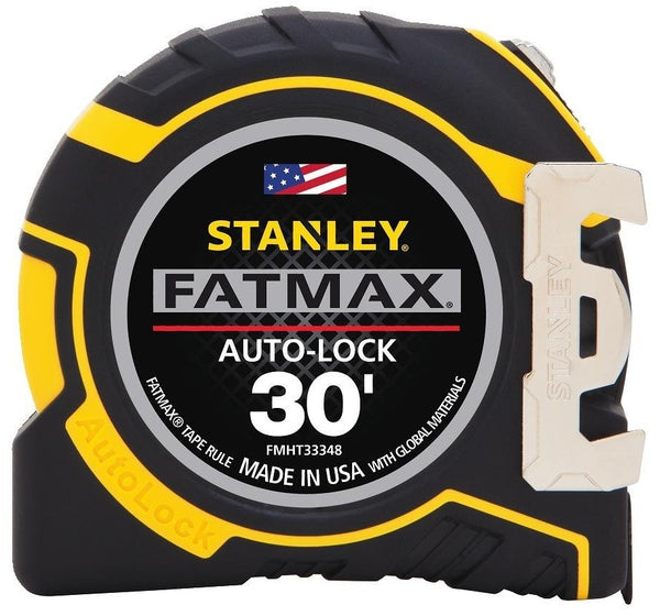 Stanley FMHT33348S Fatmax Auto Lock Tape Measure, Yellow, 30 feet ...