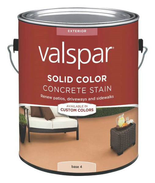 Valspar 1082324 Solid Color Exterior Concrete Stain, Base 4, Gallon ...