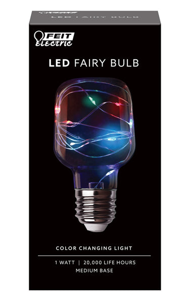 Feit Electric FY/NP/RGB/LED Non-Dimmable LED Fairy Bulb, 1 Watts ...