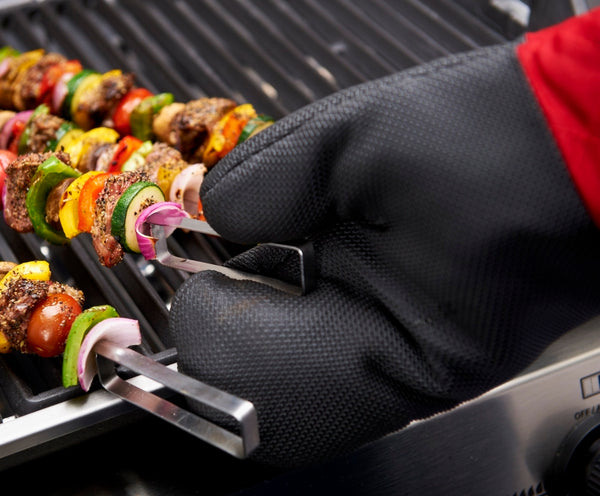 Grill Pro 90963 Grill Mitt, Black/Red, 16 inch – Toolbox Supply