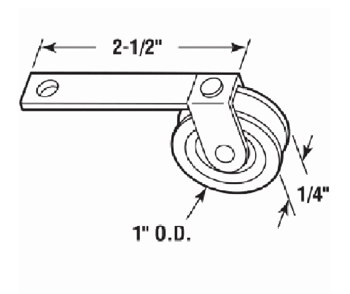 Prime Line B 522 Sliding Screen Door Spring Tension Roller, 2-Pack ...