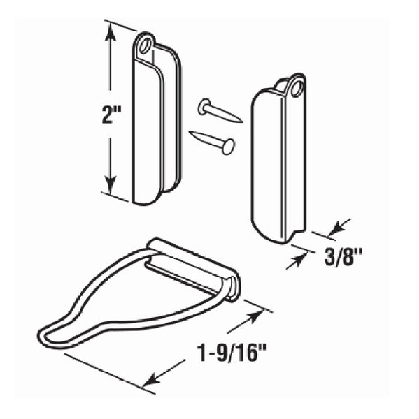 Prime-Line L 5780 Window Screen Hangers, Aluminum – Toolbox Supply