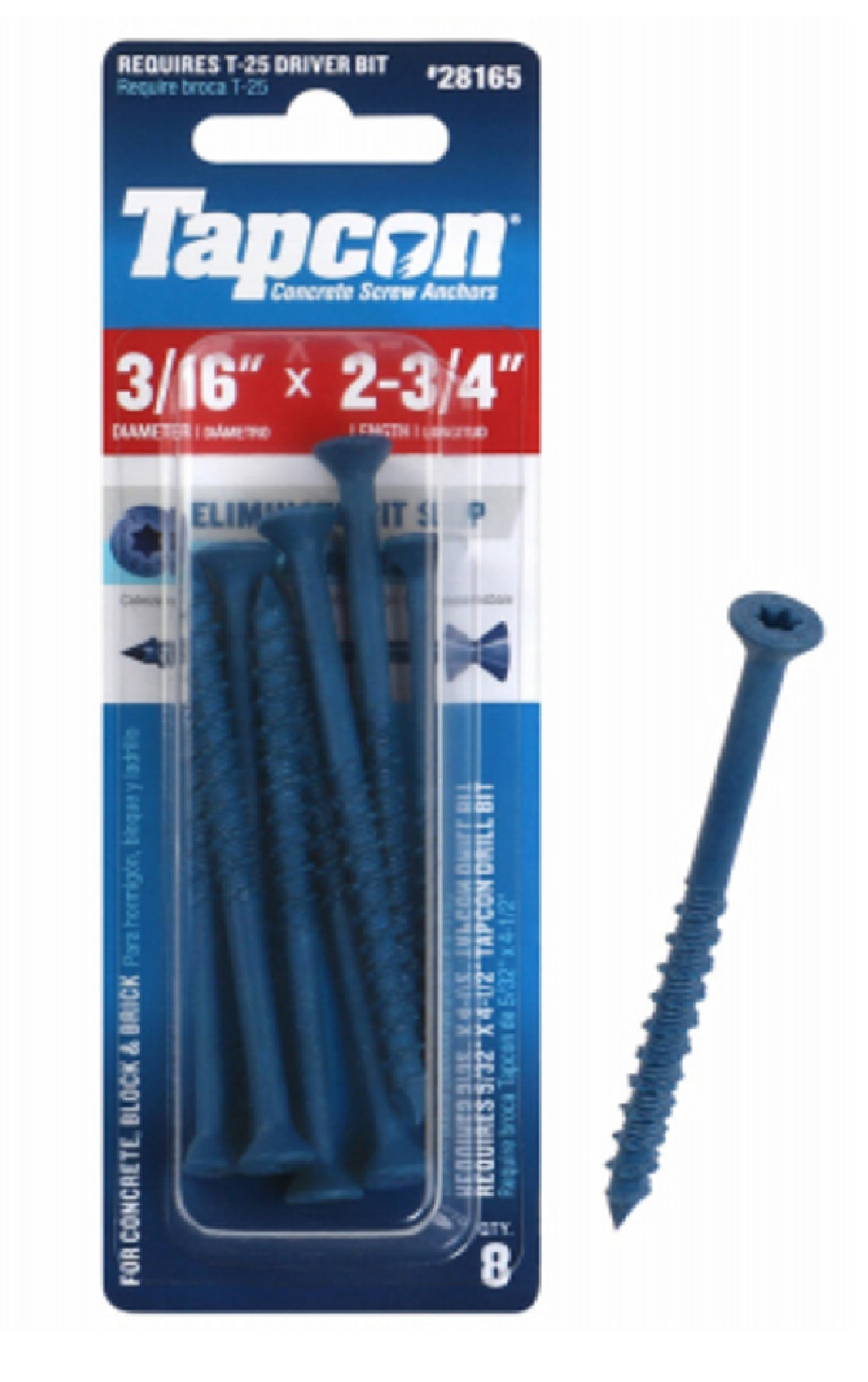 Tapcon 28165 Star Drive Concrete Anchors – Toolbox Supply