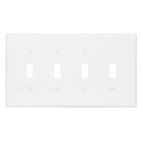Cooper Wiring PJ4W 4 Gang Thermoplastic Plate White – Toolbox Supply