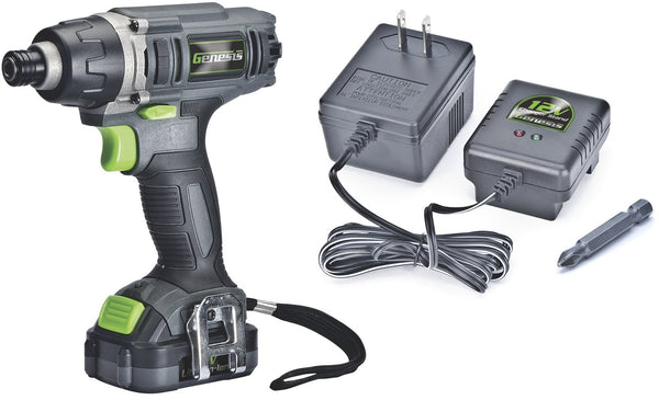 Genesis GLID12B Cordless Impact Driver, 12 Volt – Toolbox Supply