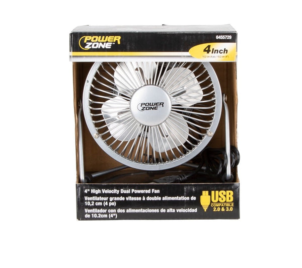 PowerZone FE-20 Personal Mini Fan, Assorted Colors, 4" – Toolbox Supply